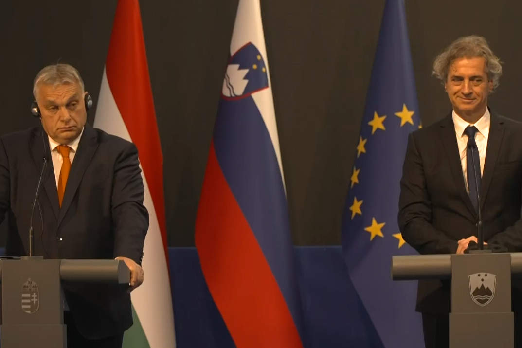 Robert Golob in Viktor Orban uradno zagnala daljnovod Cirkovce–Pince ...